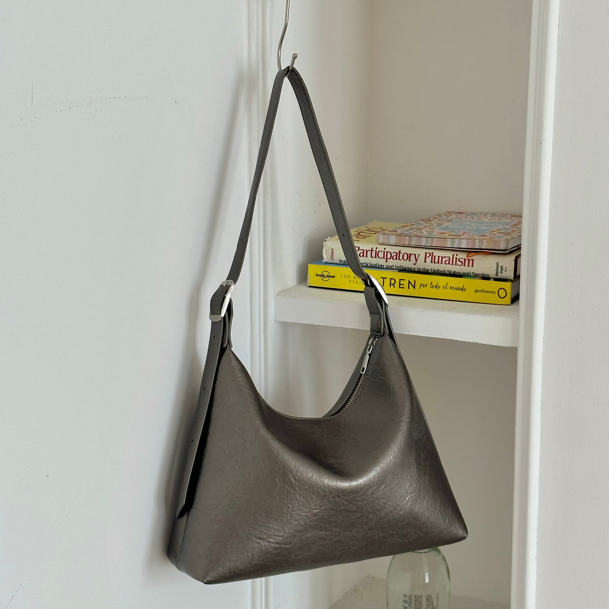 Claudia Shoulder Bag Gunmetal Party Shoulder Bag – Miniwesst
