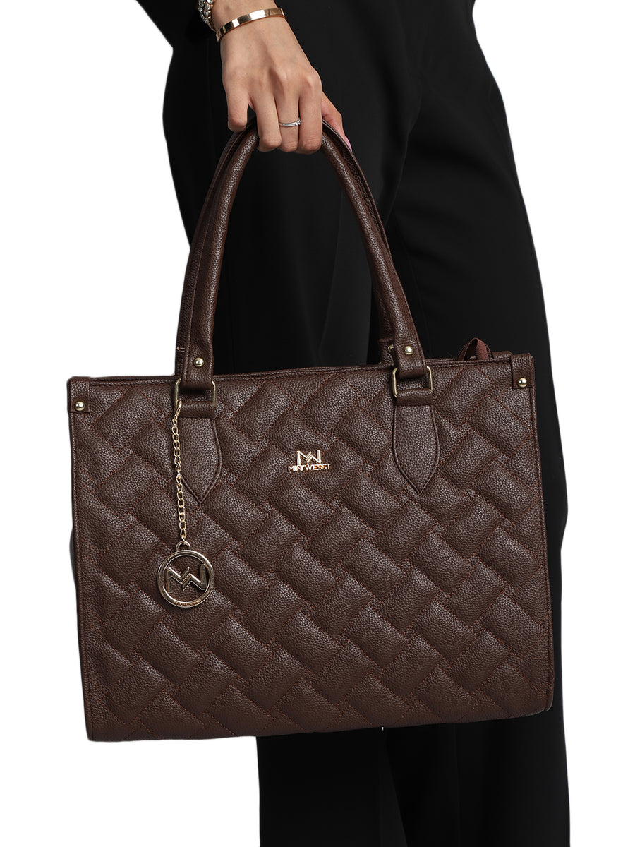Ashley Brown Tote Bag -Perfect Tote for Office & Travel – Miniwesst