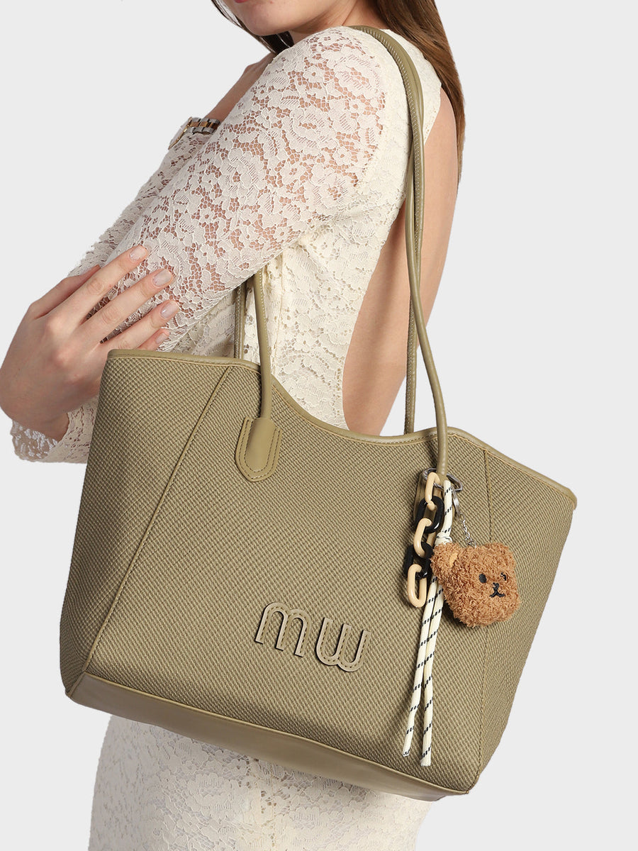 Mw Teds Green Tote Bag -Perfect Tote for Office & Travel – Miniwesst